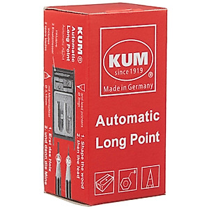 AS2M (1053121), Long Point Sharpener, sharpens in 2 steps; 2 spare blades includes. With lead pointers for 2 mm and 3.2 mm. BLUE only