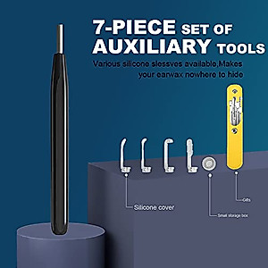 Earwax Removal with Camera 1080P HD Camera Otoscope Ear Camera and Wax Remover Ear Cleaning Kit Ear Wax Removers Wireless Ear Cleaner USB Digital Microscope Earwax Pick Accessories for Adults Baby