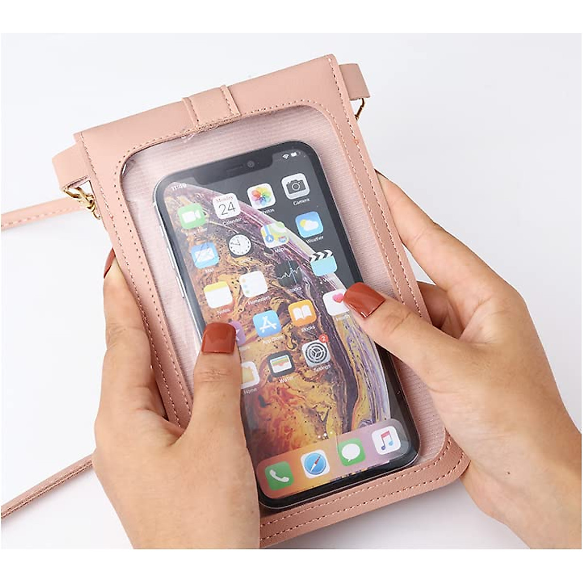 Crossbody Cellphone Purse Women Touch Screen Bag Wallet for Galaxy S23 S22 S21 S20 Ultra Plus Fe A13 5G A53 5G A03S Note 20