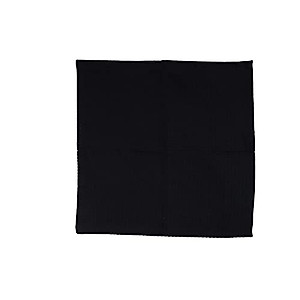 Gratico Premium Soft Cotton Highly Absorbent Kitchen Towels Quick Drying Dish Towels with Hanging Loop Black Solid 12x12 Inches Set of 8