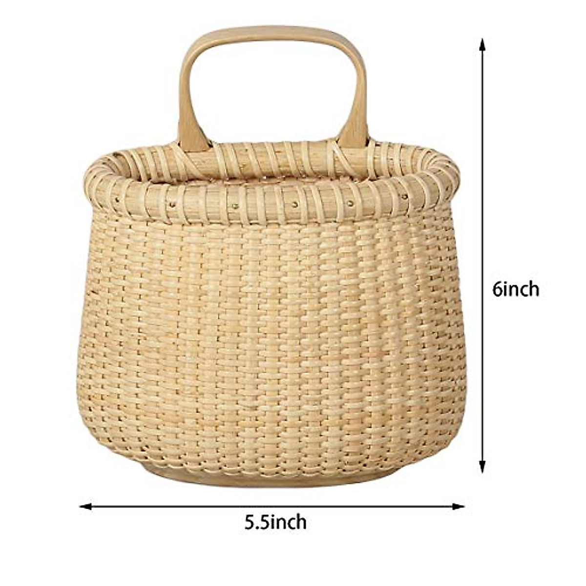 Teng Tian Handmade Weave Hanging Storage Basket/Multipurpose Small Indoor Display Bin Open Storage Bins hang on the wall organizer