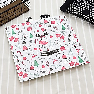 100 pcs Christmas Food Paper Sheets, Sandwich Wrapping Greaseproof Paper Sheets, Bread/Rolls Deli Paper Liners, Baskets Lining Wrappers for Fish & Chips or Burger & Fries (12"x12")