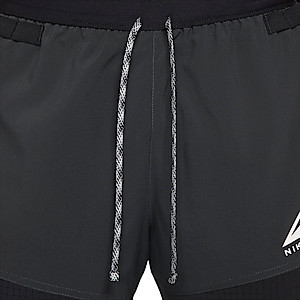 Nike Dri-FIT Flex Stride Men's Trail Shorts (as1, Alpha, m, Regular, Regular, Black/Dark Smoke Grey/White)