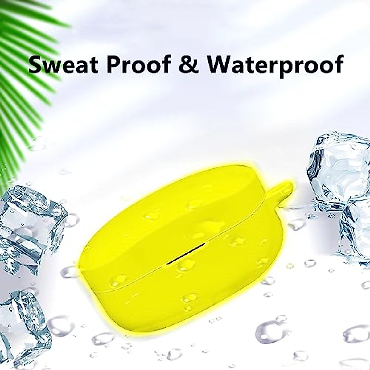 Sony WF-1000XM4 Case Cover, Soft Silicone Protective Case Skin Night Glow for Sony WF-1000XM4, Shockproof, Luminous Earbuds Case with Keychain, Glow in Dark, Wireless Charging