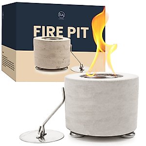 Table Top Fire Pit Bowl - Stylish Tabletop Fire Pit For Patio - Small Fire Pit For Your Coziness - Mini Fireplace Portable - Indoor Smore Table Top Firepit For Families - Rubbing Alcohol Firepit Decor