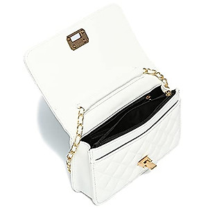 HAKSIM Women Shoulder Bag Quilted Crossbody Purse Designer Lattice Leather Chain Bag