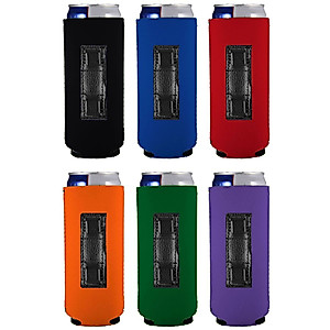 Blank Magnetic Slim Can Coolie (Various, 6 Pack)