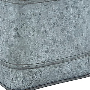 Deco 79 Metal Square Box, Set of 2 8", 7"H, Silver