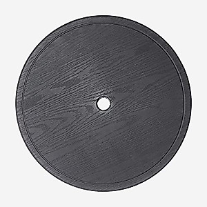 Zaquak 20" Patio Umbrella Table Tray,Outdoor Adjustable Umbrella Table with Umbrella Hole,Portable Round Table Top for Beach Patio Garden Swimming Pool,Black