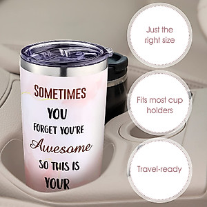 Funtery Valentine's Day Gifts 20 oz Pink Butterfly Tumbler Gifts for Women Nana Inspirational Birthday Gifts from Daughter Son Mom Gifts Mother's Day Pink Gifts Thank You for Mom Friends Wife