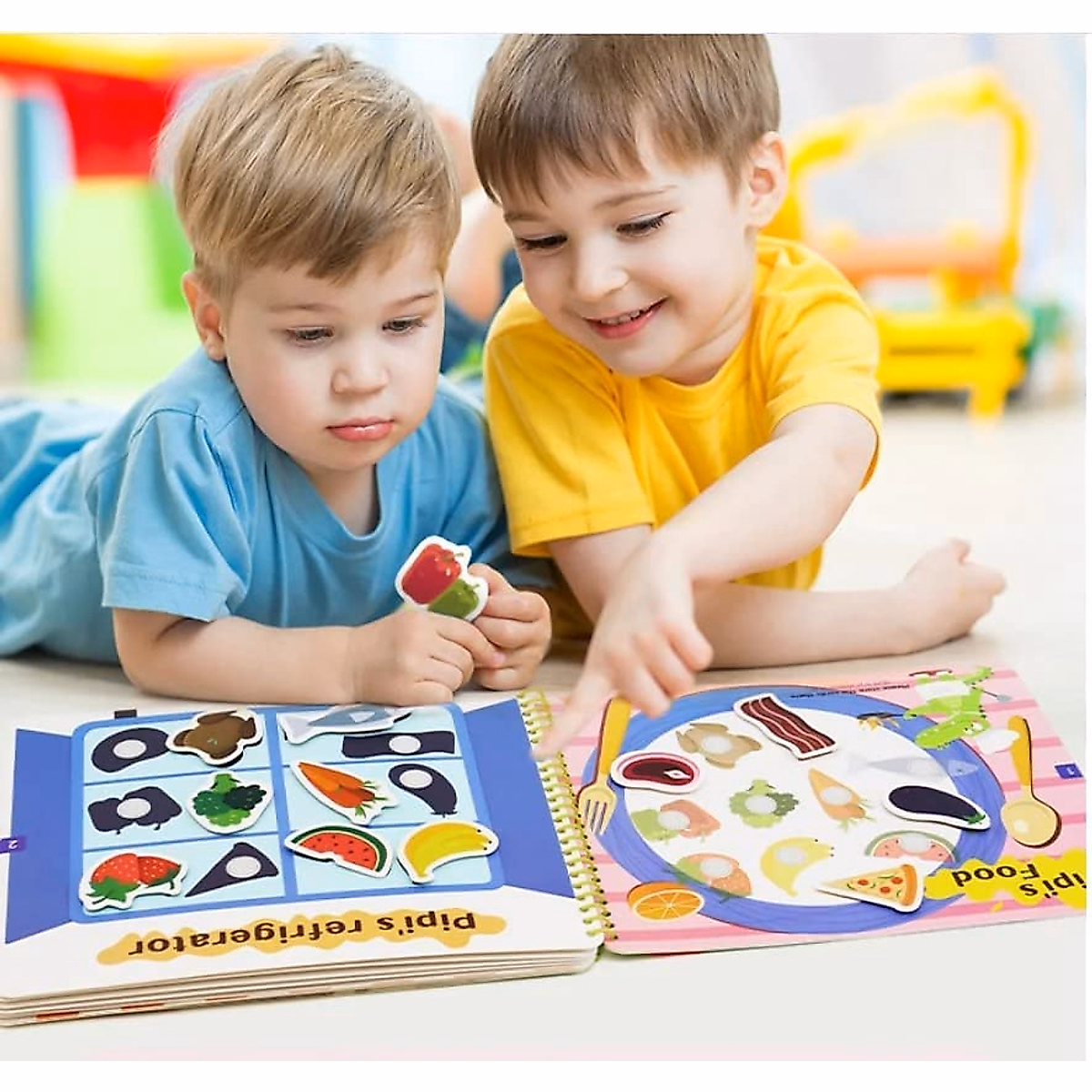 JIFOVER Early Education Enlightenment Quiet Sticker Toy,Keep Your Kids Away from Electronics,2023 New Toddler Busy BookEducational Toddler Books Educational Toys for 2-6 Year Old Kids (5pcs)