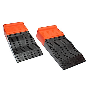 BISupply Tandem Axle Leveler Ramps – 3 Level RV Leveling Blocks Heavy Duty Separating Camper Leveling Ramps, 2 Pk