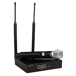 Shure QLXD24/B87A Handheld Wireless System with BETA 87A Vocal Microphone, G50 (QLXD24/B87A-G50)