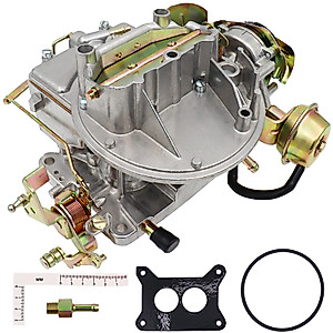 Condgreemee 2 Barrel Carburetor Carb 2100 Carburetor 2150 Carburetor Fits for Ford 289 302 351 Cu Jeep Engine F100 F250 F350 with Electric Choke,Replace Motorcraft/Autolite 2100 2150