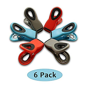 NO MAGNET, Chip Clips, Bag Clips, Chip Clips Bag Clips Food Clips for Food Packages, Bag Clips for Chips, Bag Clips for Food, Chip Clips Pack of 6