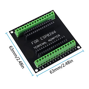 MELIFE 3 Pack ESP8266 Breakout Board GPIO 1 into 2 Double-layer PCB Board for ESP8266 ESP-12E for NodeMCU Development Board