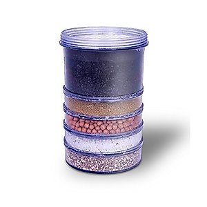 5-Stage Replacement Mineral Filter Cartridge for Countertop & Water Coolers. 5 layers of filtration & mineralization. Removes granular impurities to provide a brilliant sparkle in water