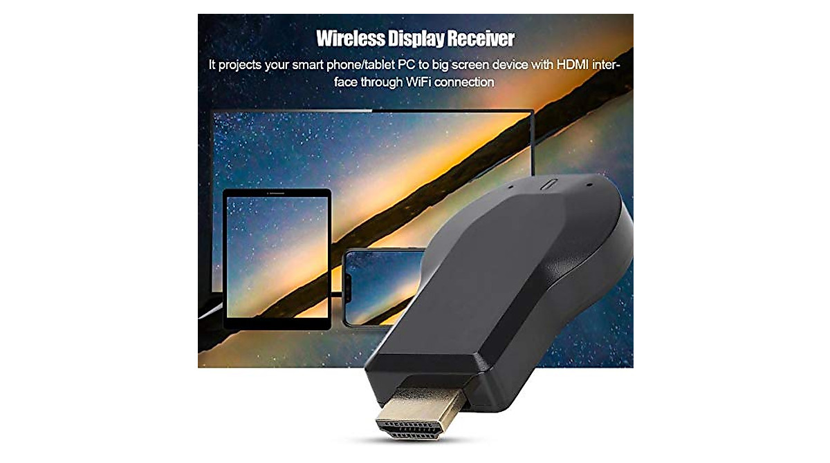 WiFi Display Dongle 4K HD HDMI Wireless Screen Mirroring Device
