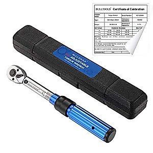 BULLTOOLS 1/4-inch Drive Dual-Direction Click Torque Wrench (20-200in.lb / 2.26-22.6Nm) 90-tooth High Accuracy Torque Wrench