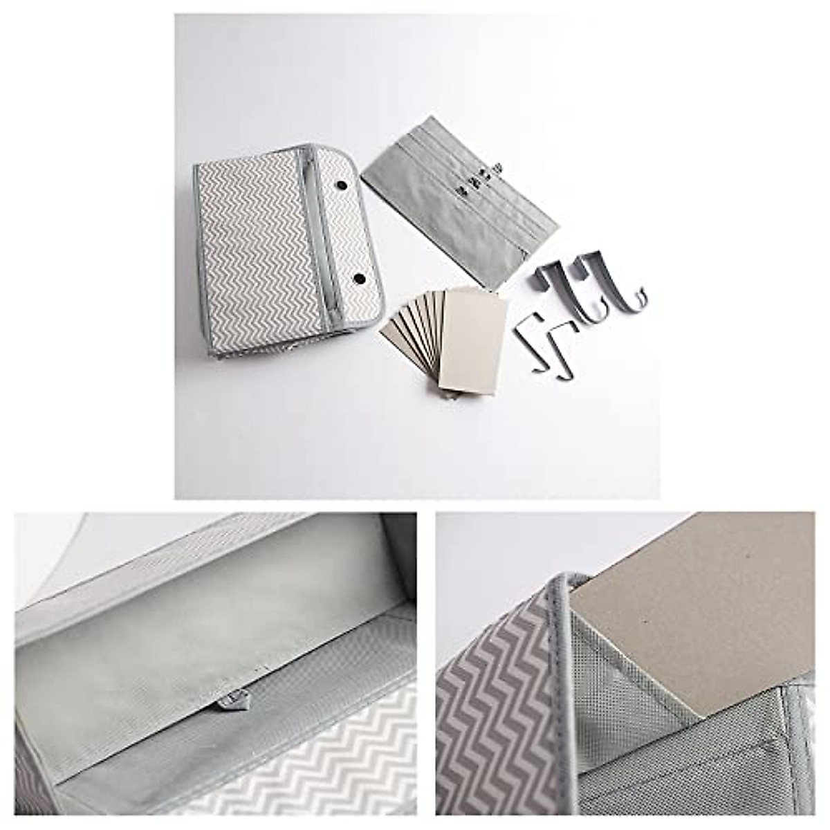 Bsxgse Storage The Shoe Shelf Door for Closet 4-Tier Over Shoe Rack Organizer Hanging Rack Under Sink Drip Tray (Grey, One Size)