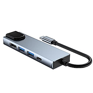 USB C Hub Type-C 3.1 to 4K HDMI-Compatible RJ45 USB SD/TF Card Reader PD Fast Charge 8-in-1 USB Dock