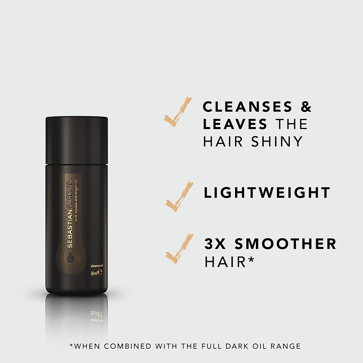 Sebastian Professional Dark Oil Lightweight Shampoo, 1.7 Oz.