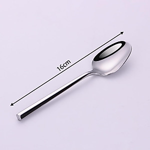 Aimilan 20 Piece Flatware Set Service for 4, 18/10 Stainless Steel Hexagonal diamond Handle Silverware Set, Thickened tableware Cutlery Set, Mirror Polished, Dishwasher Safe