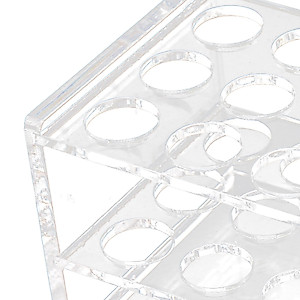 Acrylic Test Tube Rack 18 Holes Transparent for 10ml 15ml Tubes lab tube racks