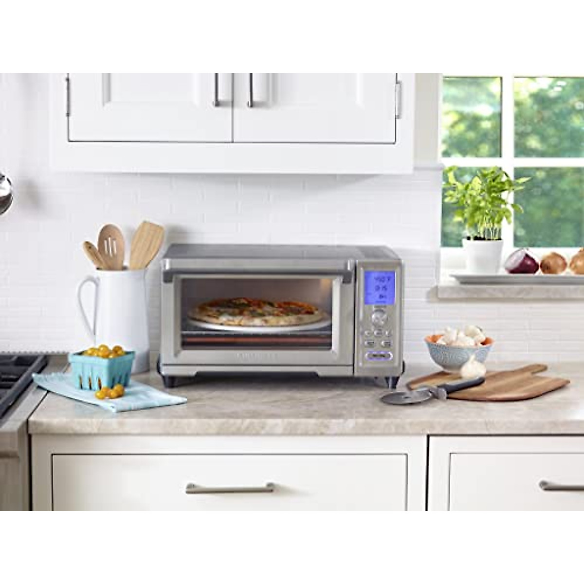 Cuisinart TOB-260N1 Chef's Convection Toaster Oven, 20.87"(L) x 16.93"(W) x 11.42"(H), Stainless Steel
