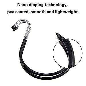 Scarf Hangers for Closet Organizer - Multifunctional Purse Hook Belt Tie Rack Wig Hanger Underwear Bra Tank Top Hangers Hook Handbag Necklaces Rings Holder Straps Hanging Storage Accessories 4pcs/Set