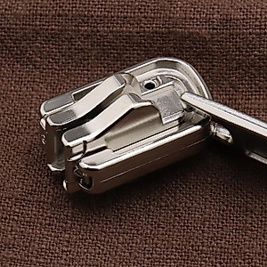 Micro Traders 10PCS Number 5 Zippers Replacement Reversible Pulls Sliders Zips with U-shape Stop Kit for Outdoor Tents and Double-Sided Multicolour 37x12mm