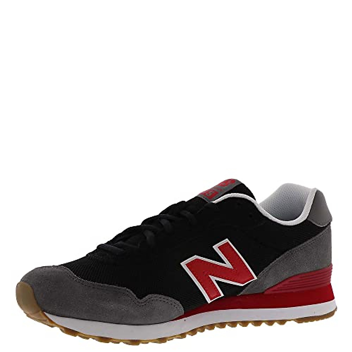 New Balance Men's 515 V3 Sneaker, Black/Team Red, 12 X-Wide