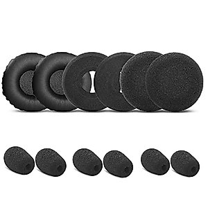 Earpads Sponges Cushion Replacement Ear Cushions Cover Compatible with Jabra PRO 920 930 935 9450/VXI BlueParrott B250-XTS/Telex Airman750 760 Headset (Stereo)