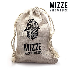 MIZZE Made for Luck Women's Traveler's Prayer in Sterling Silver Mezuzah Prayer Box on Red Knitted Necklace