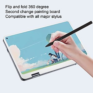 2 in 1 Touchscreen Laptop,10.8inch FHD 360° Rotatable Notebook Computer Tablet PC with Stylus,LPDDR4 8GB RAM 512GB SSD,for Windows 11,USB2.0,Type C,SD Slot,3.5mm