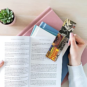 Bookmarks Metal Ruler Harley Bookography Davidson Measure Collage Tassels Bookworm for Book Bibliophile Reading Markers Gift Bookmark Christmas Ornament