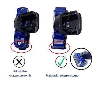 Shaver Head Shaver Comb for Solo Electric Shaver Trimmer Replacement Blades Replacement Tooth Combs 3 PCS with Brush