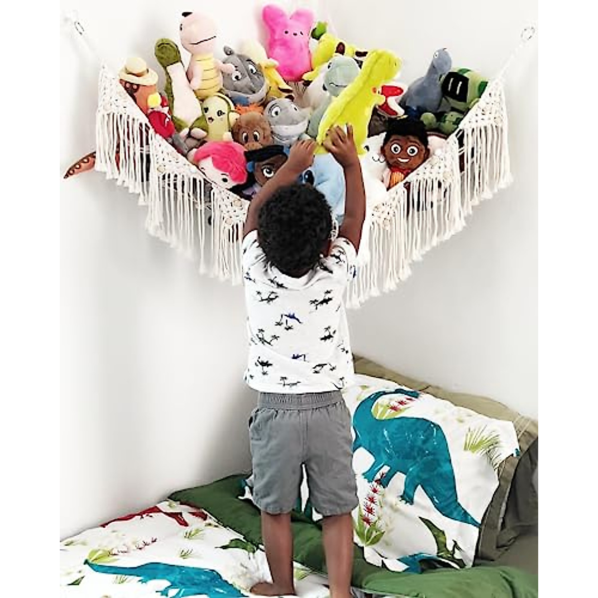 Pepeli Home Products Stuffed Animal Net or Hammock, Stuffed Animal Net, Net for Stuffed Animals Corner, Stuffed Animal Holder