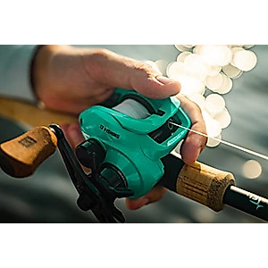 13 FISHING - Modus TX2 Baitcast Reel - 7.3:1 Gear Ratio - Right Hand Retrieve (Salt+Fresh) - MODTX2-7.3-RH, Seafoam Green