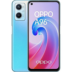 OPPO A96 Dual-SIM 128GB ROM + 6GB RAM (GSM Only | No CDMA) Factory Unlocked 4G/LTE Smartphone (Blue) - International Version