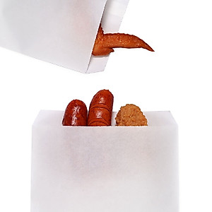 Flat Glassine Waxed Paper Treat Bags 4x6 Semi-Transparent for Bakery Cookies Candies Dessert Chocolate Party Favor, Pack of 100 by Quotidian (4'' x 6'')