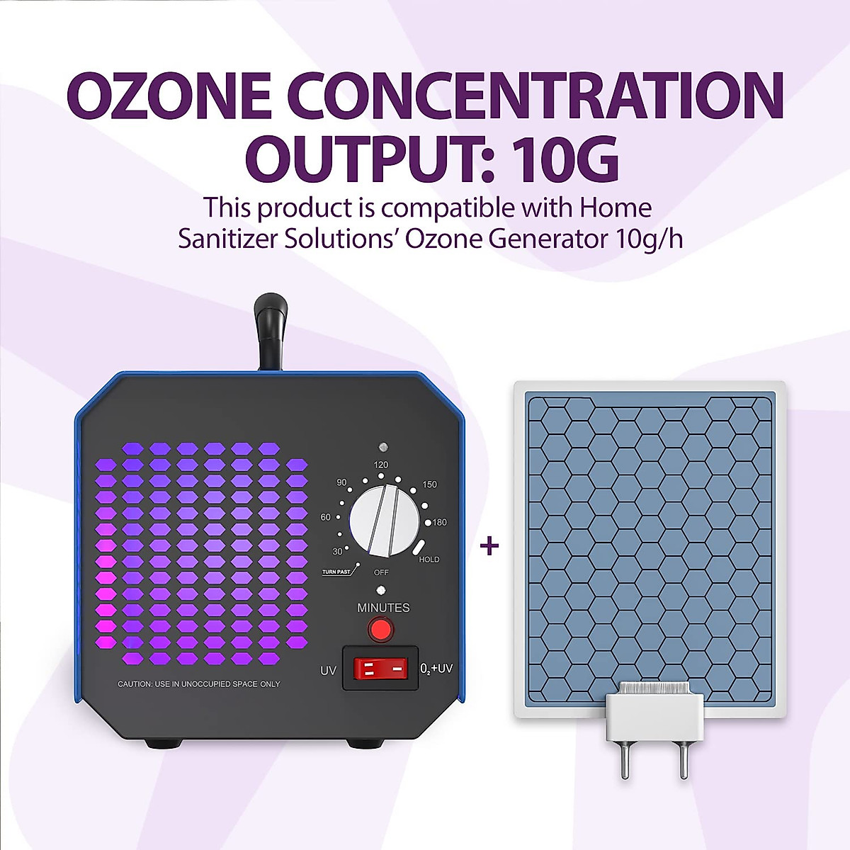 HOME SANITIZER SOLUTIONS Ceramic Ozone Plate Replacement for Commercial Ozone Generator 10,000mg/h - Increased Usage Hours