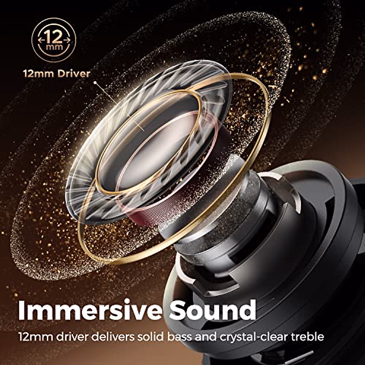 SoundPEATS Life Wireless Earbuds, Active Noise Cancelling Bluetooth 5.2 Headphones, Wireless Earphones with Dual Mic AI ENC for Clear Calls, Transparency Mode, 25 Hours of Playtime, Immersive Sound