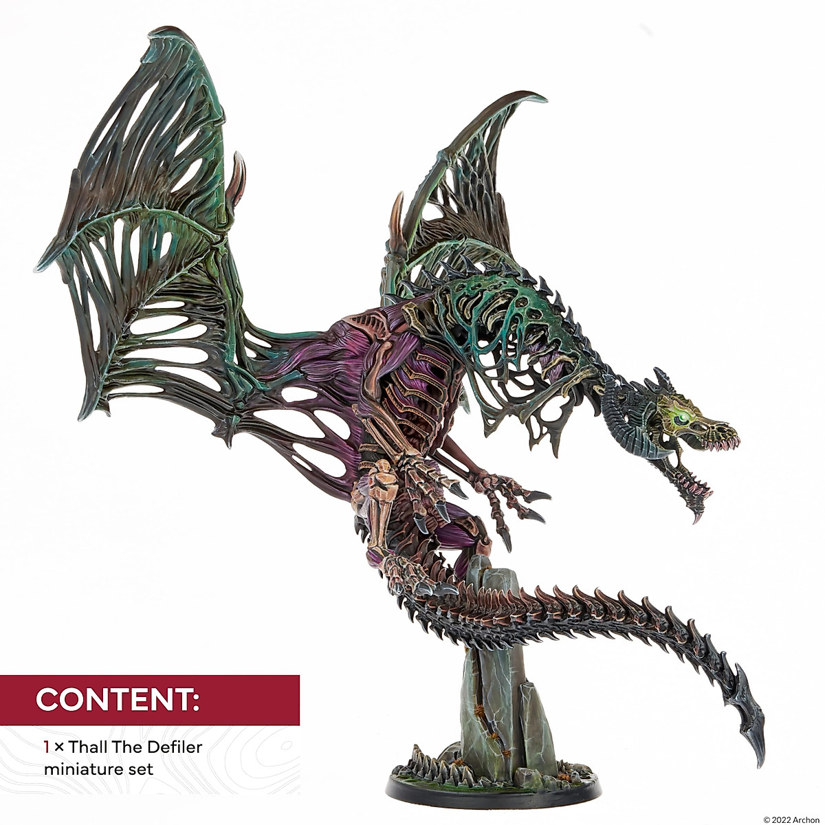 Archon Studio Dungeons & Lasers Miniatures – Thall The Defiler – 1 Piece 155mm Unpainted Unassembled Designed for Dungeons & Lasers,ARCDNL0012