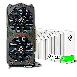 51RISC Radeon RX 590 GME Graphics Card, 2304SP 8GB GDDR5 256bit PCIe 3.0 ×16 1340MHz Base Clock Gaming Video Card (Radeon RX 590 GME)