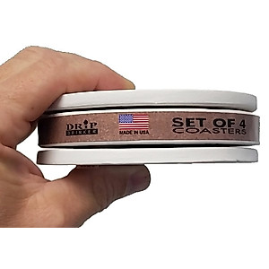 Palm Tree Absorbent Drink Coaster set - Handmade by McCarter Coasters - 4.38 inch (4pc)