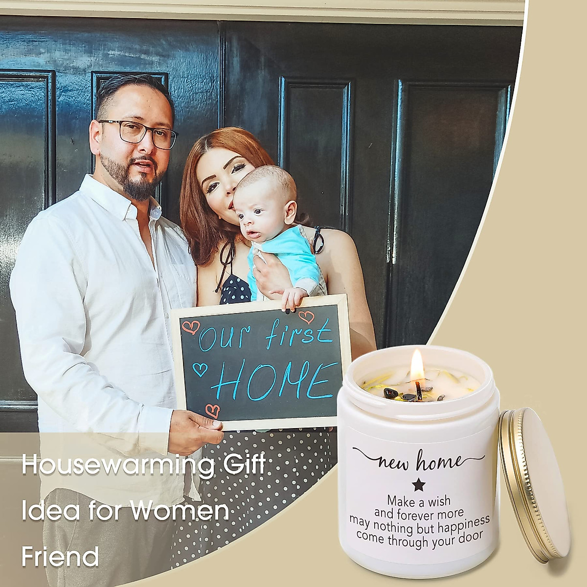 Housewarming Gift for New Home, New Home Gift, Housewarming Gift Idea for Women Friend, Moving in Gift, Vanilla&Lavender Scented Candles
