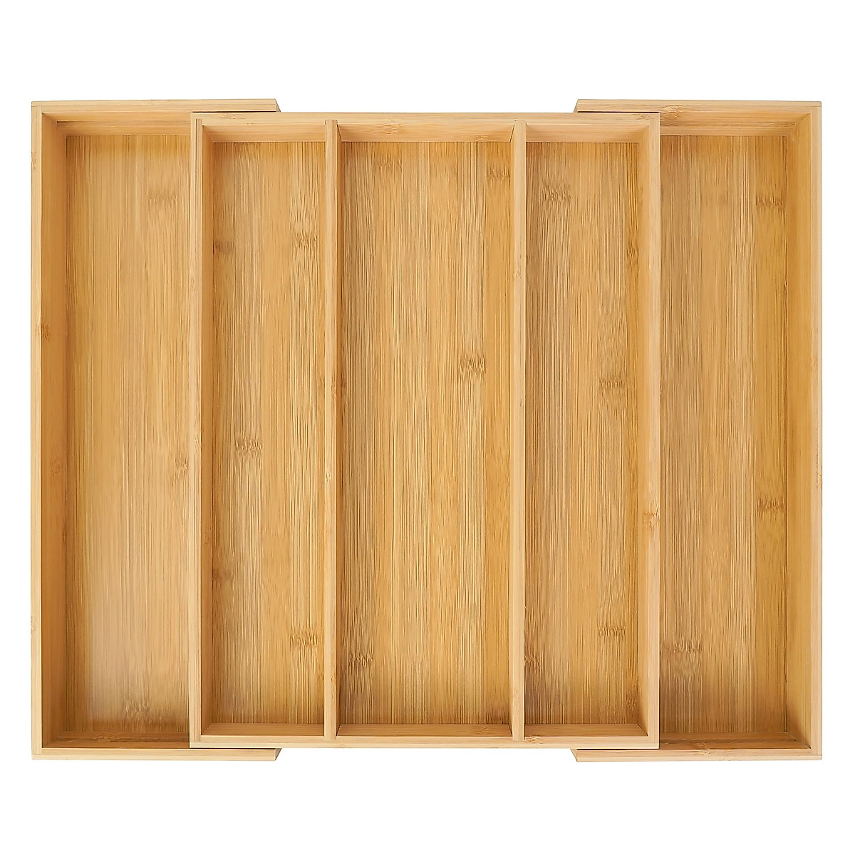 Utoplike Bamboo Expandable Kitchen Drawer Organizer, Adjustable Utensil Holder and Cutlery Tray Organiser, Drawer Divider for Silverware, Flatware, Knives in Kitchen, Bedroom, Living Room