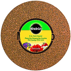 Miracle-Gro SMGCKS06 6" Cork Saucer, Natural