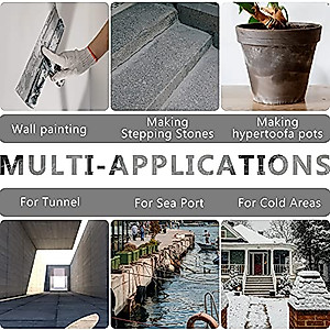 UPTTHOW Fiberglass for Cement Mortar Concrete Reinforcement Anti-Seepage and Anti-Cracking Cement Mix for Building Walls Garden Floor 3/4"(19MM)-1lb